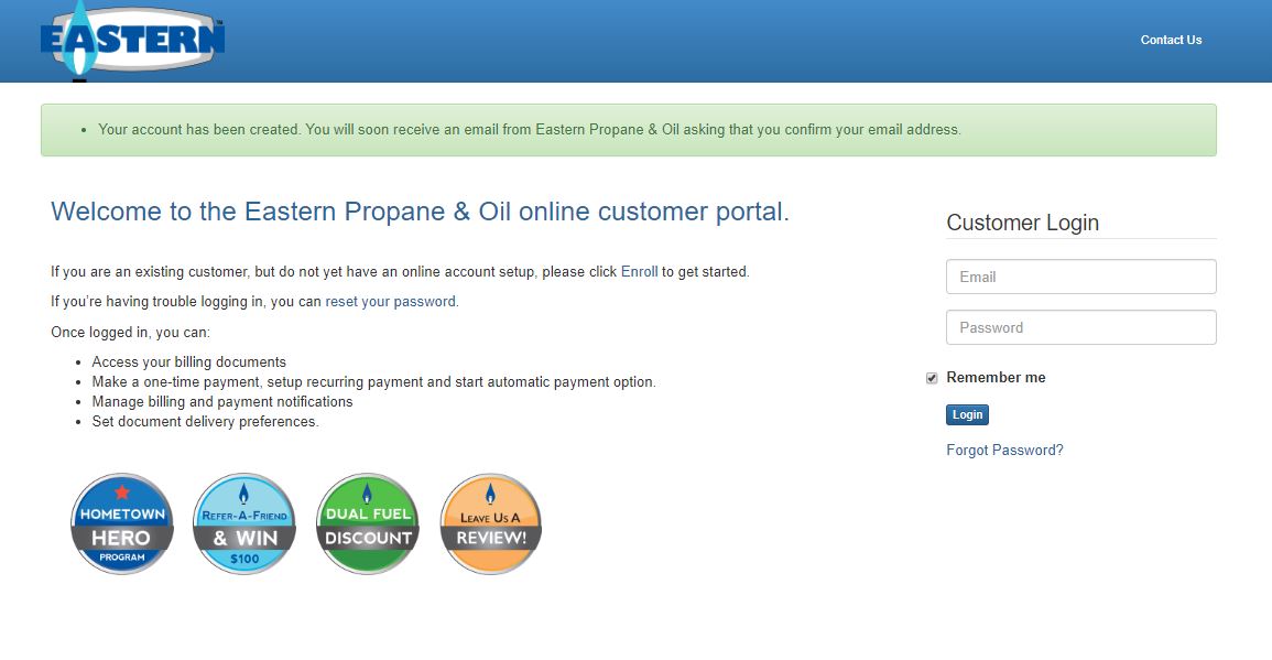 Accessing Our Online Customer Portal - Eastern Propane & Oil